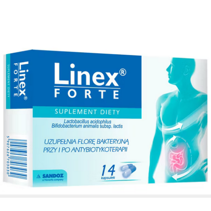 Wholesale Linex Forte 14 Capsules Lactobacillus Inulin Constipation ...