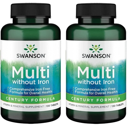 Wholesale Swanson Century Formula Multivitamin Without Iron 130 Tablets ...